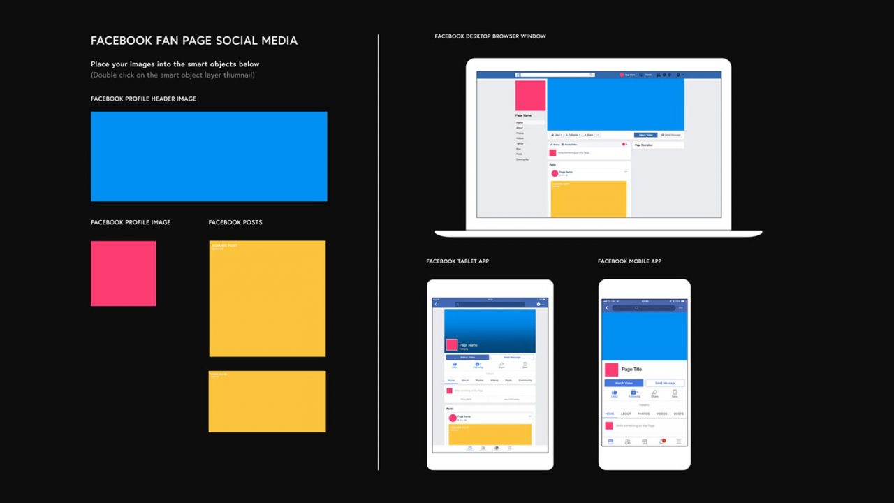 Facebook Social Media Design Kit for Photoshop 2018 – FREE Template ...