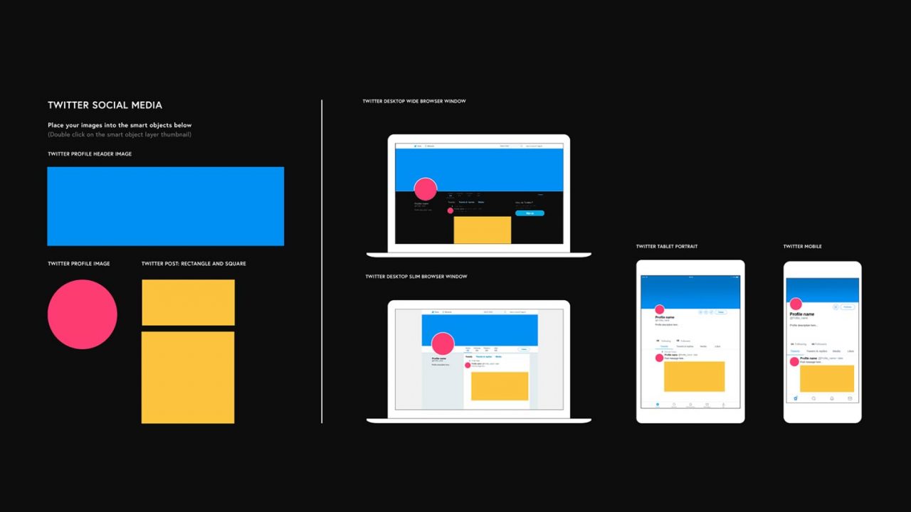 Twitter Social Media Design Kit for Photoshop 2018 - FREE Template ...