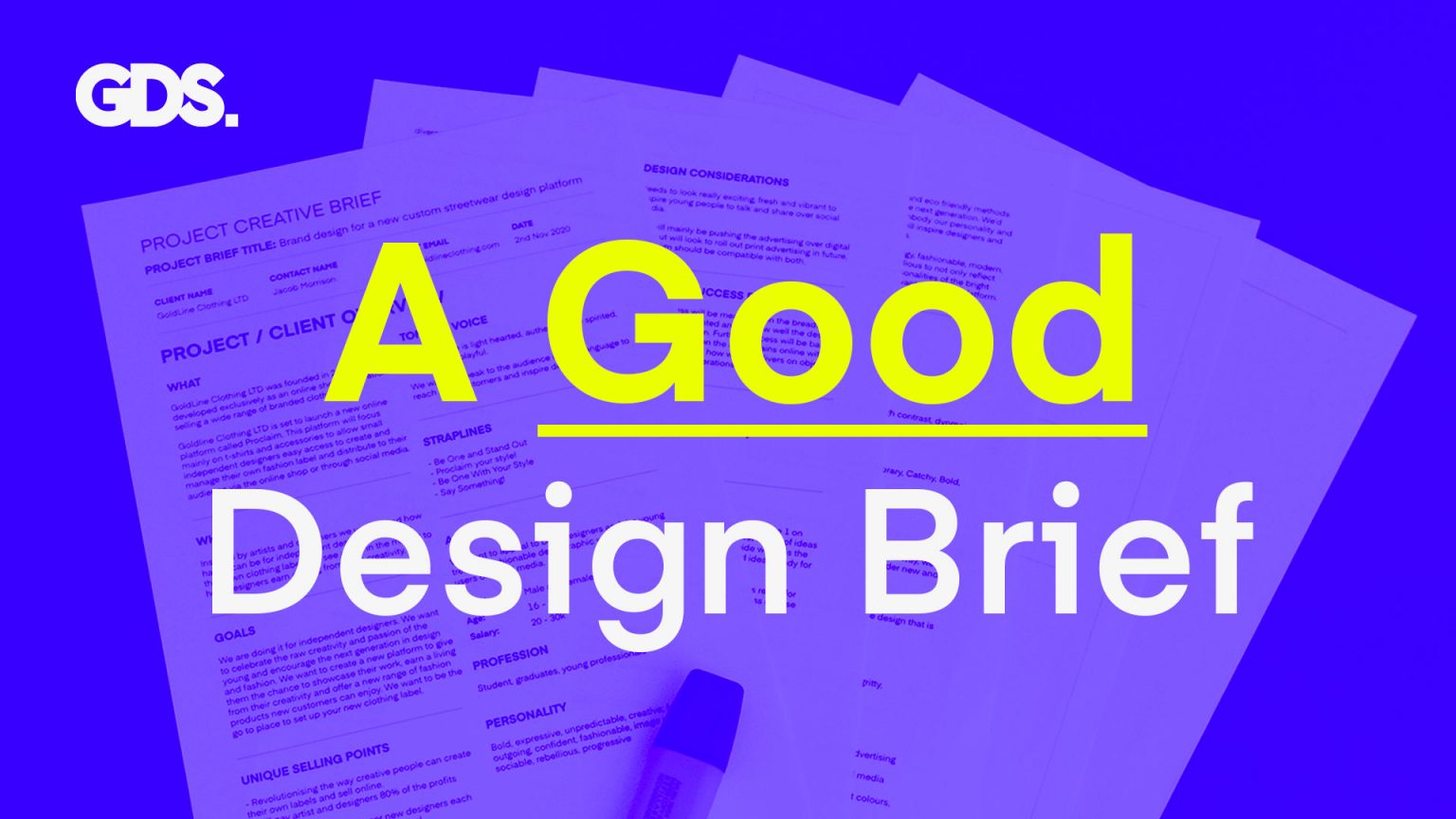 The Design Brief – What Is It And Why Is It Important? - Gareth David ...