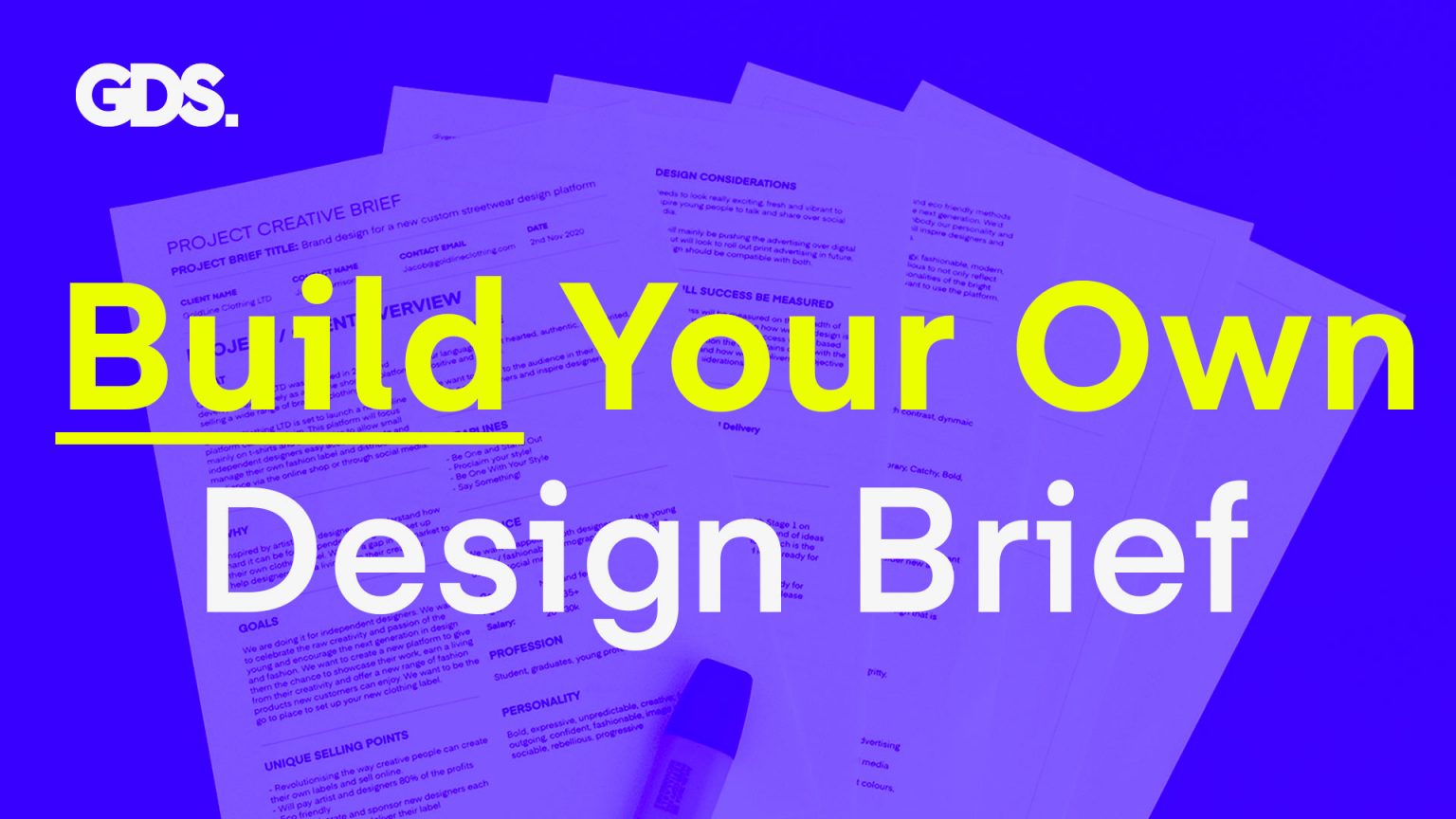 The Design Brief – Free Downloadable Template - Gareth David Studio Blog